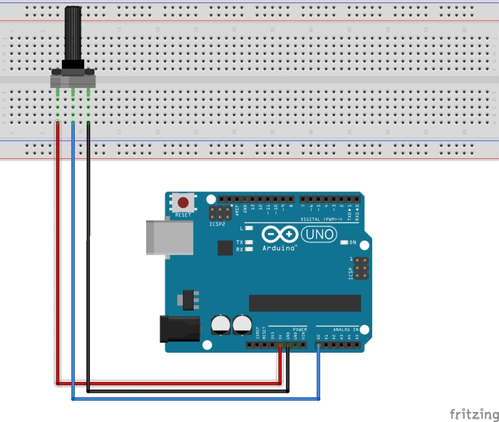 Potenciometr :: Arduino-tutorials